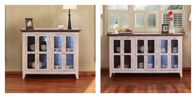 IFD Furniture | 965 Antique White Rustic Dining Room Set | Dallas ...